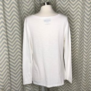 Level Eight | Tops | Level Eight Scoop Neck Henley Tee Off White Xl ...